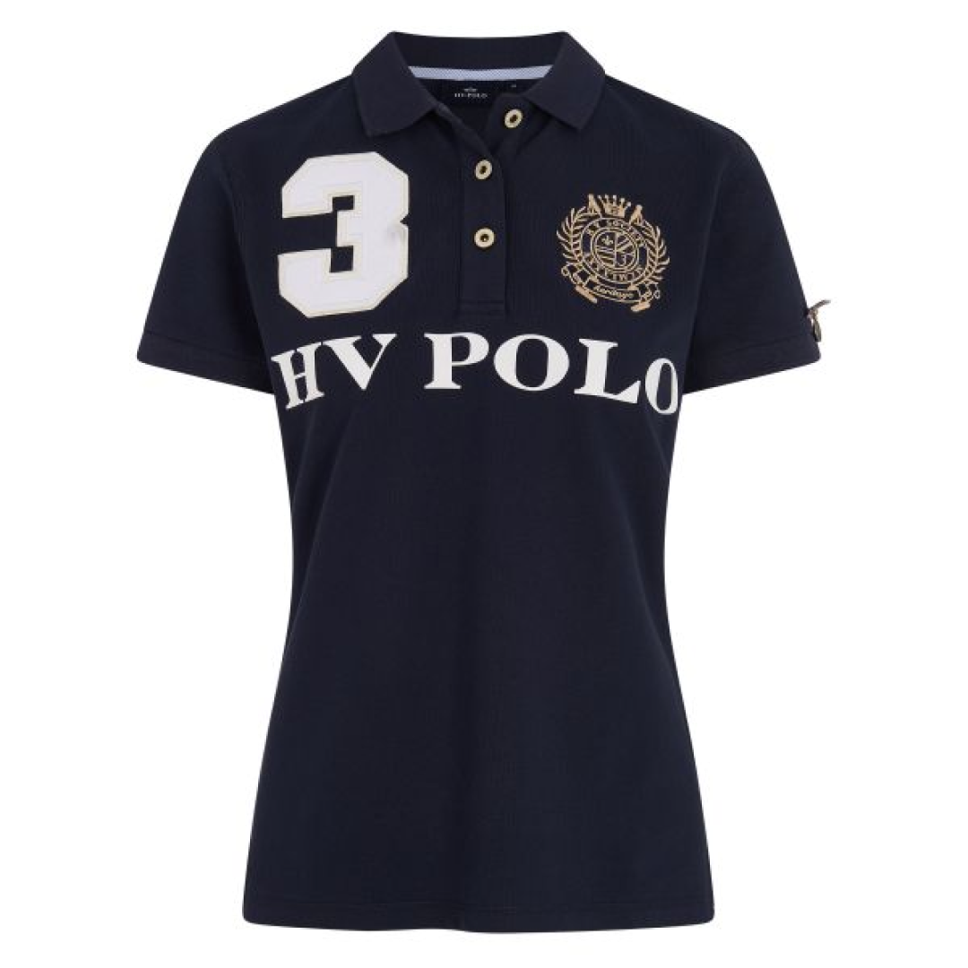 HV Polo Favouritas EQ Blue Short Sleeve Polo Shirt – GS Equestrian