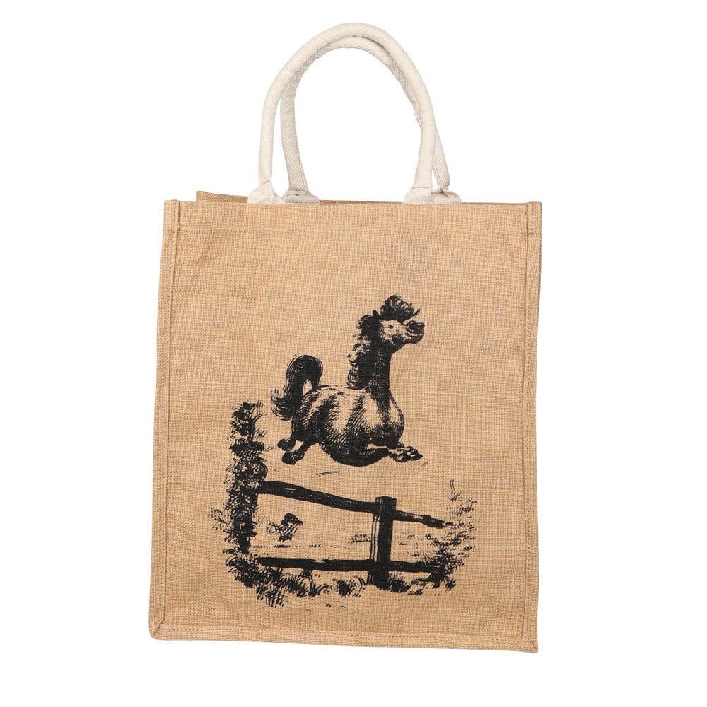 Hy Equestrian Thelwell Collection Large Hessian Bag – GS Equestrian
