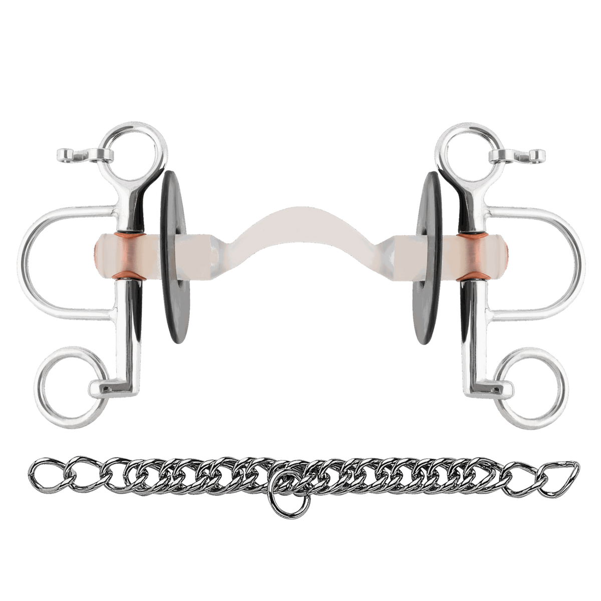 Sprenger Nathe Pelham 20mm With Hard Mullen Mouth With Port & Short Ch ...