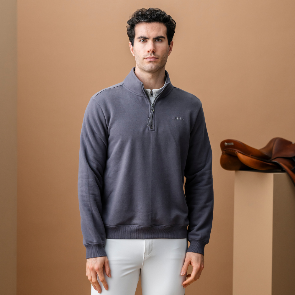 Alessandro Albanese Men's Gabriel Quarter Zip Sweatshirt – GS Equestrian
