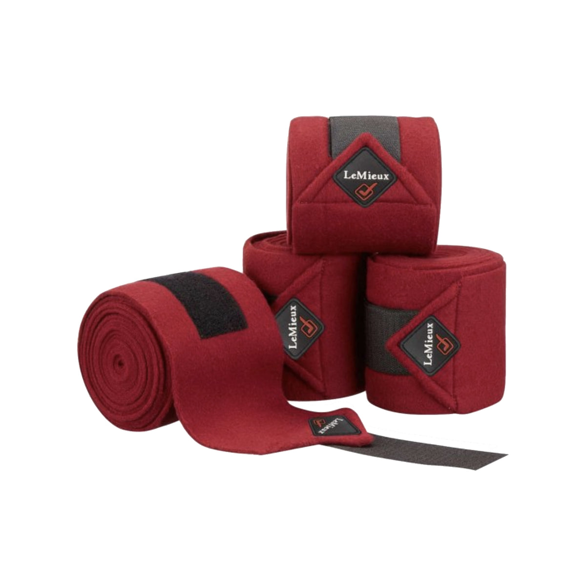 LeMieux LeMieux Polo Bandages Burgundy Set Of 4 – GS Equestrian