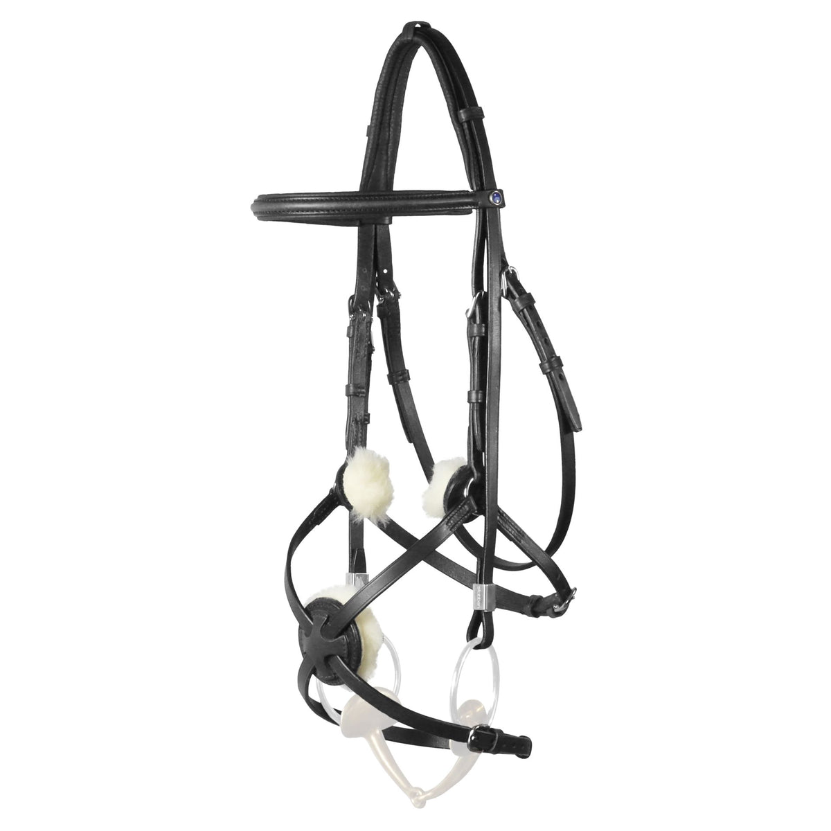 Stubben Leitrim Mexican Noseband with Slide/Lock Snaffle Bridle – GS ...