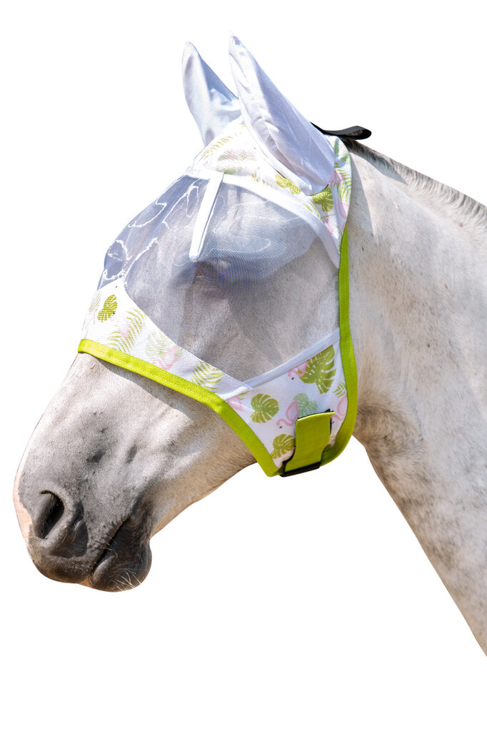 HKM Fly Protection Mask -Flamingo- – GS Equestrian