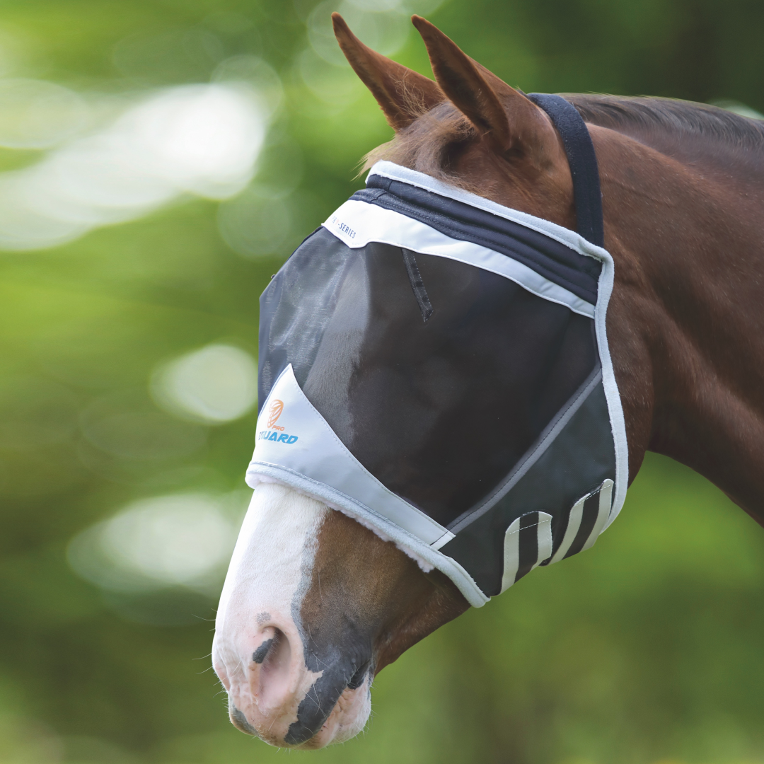 Shires FlyGuard Pro Fine Mesh Earless Fly Mask – GS Equestrian