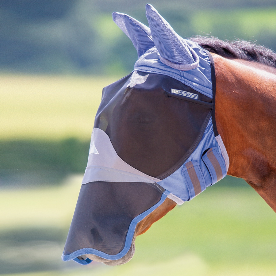 Shires FlyGuard Pro Deluxe Fly Mask With Ears & Nose – GS Equestrian