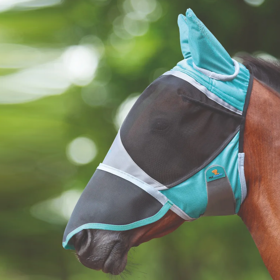 Shires FlyGuard Pro Deluxe Fly Mask With Ears & Nose – GS Equestrian