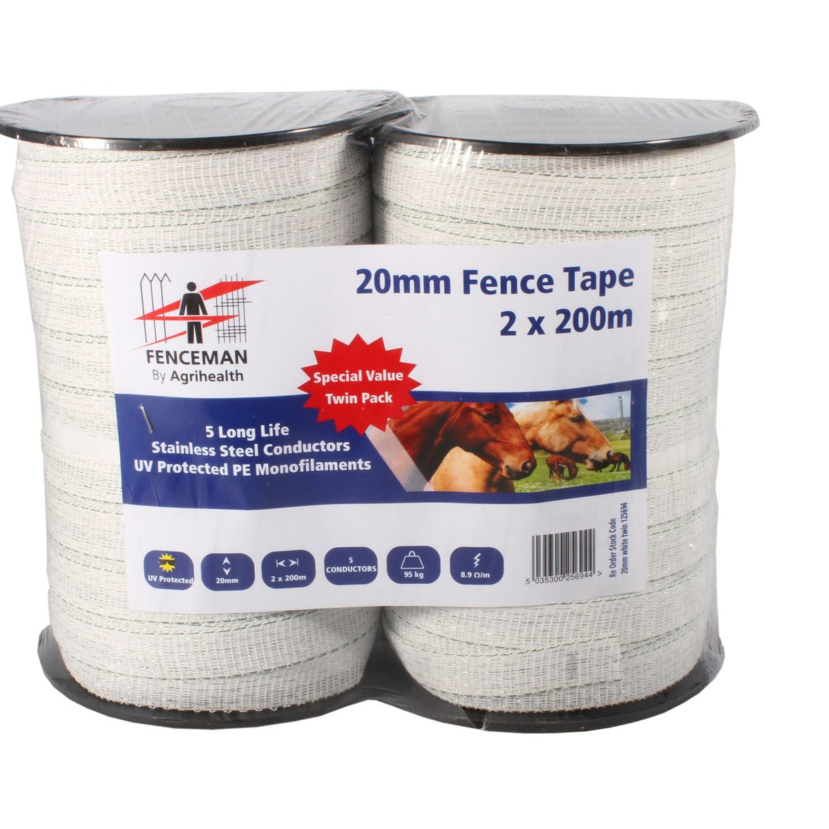 Fenceman 200m Tape Standard Twin Pack – GS Equestrian